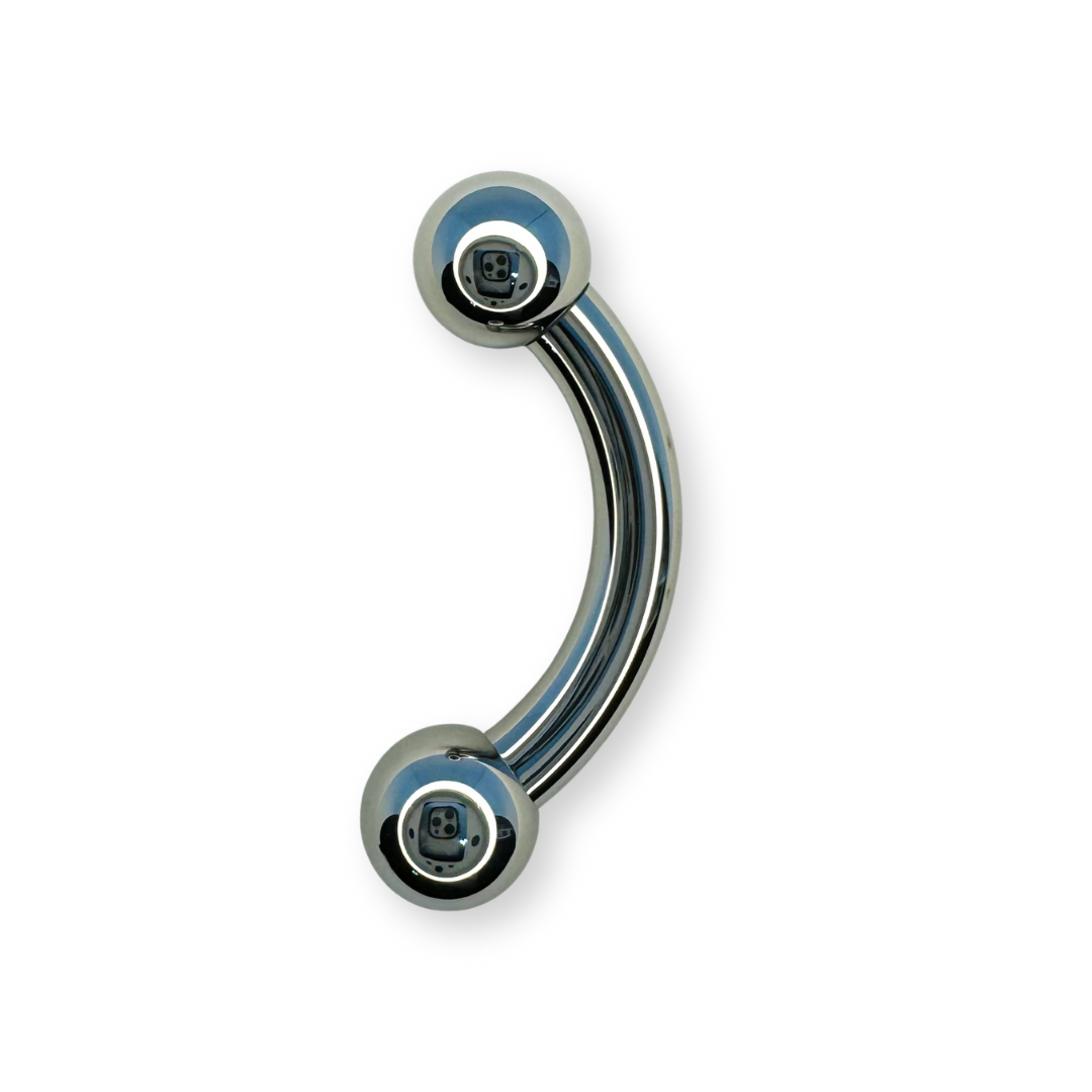6g Titanium Curve Barbell | Metro Body Piercing