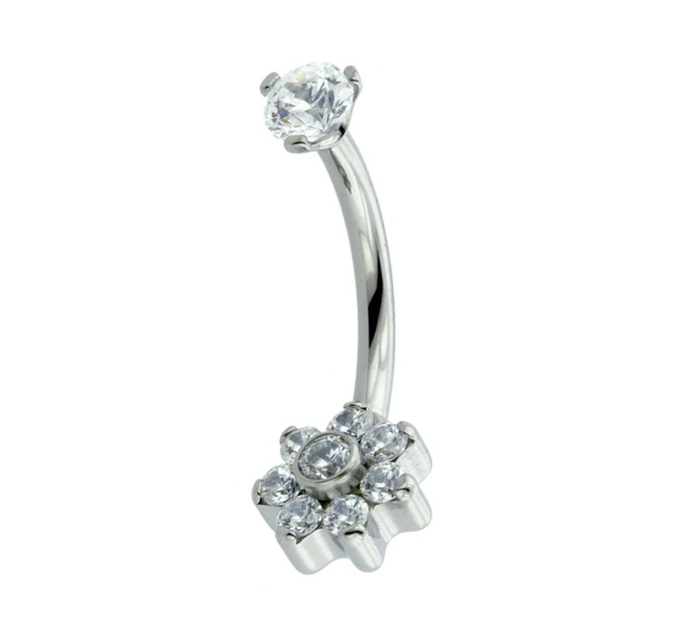 Flower Navel Curve | Metro Body Piercing